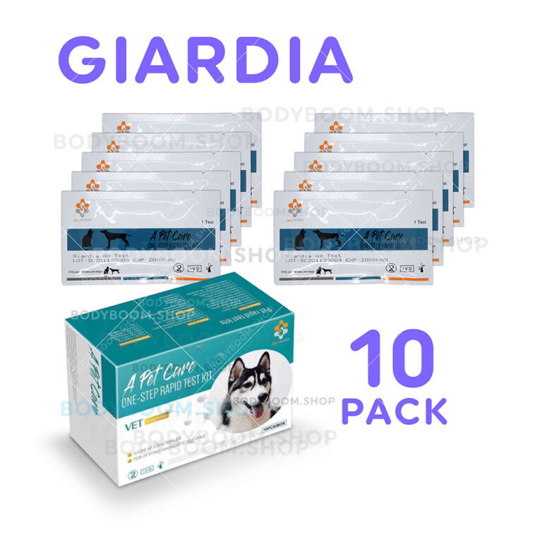 Giardia Test for Dogs & Cats Giardiasis Ag At-Home Pet Testing Kit
