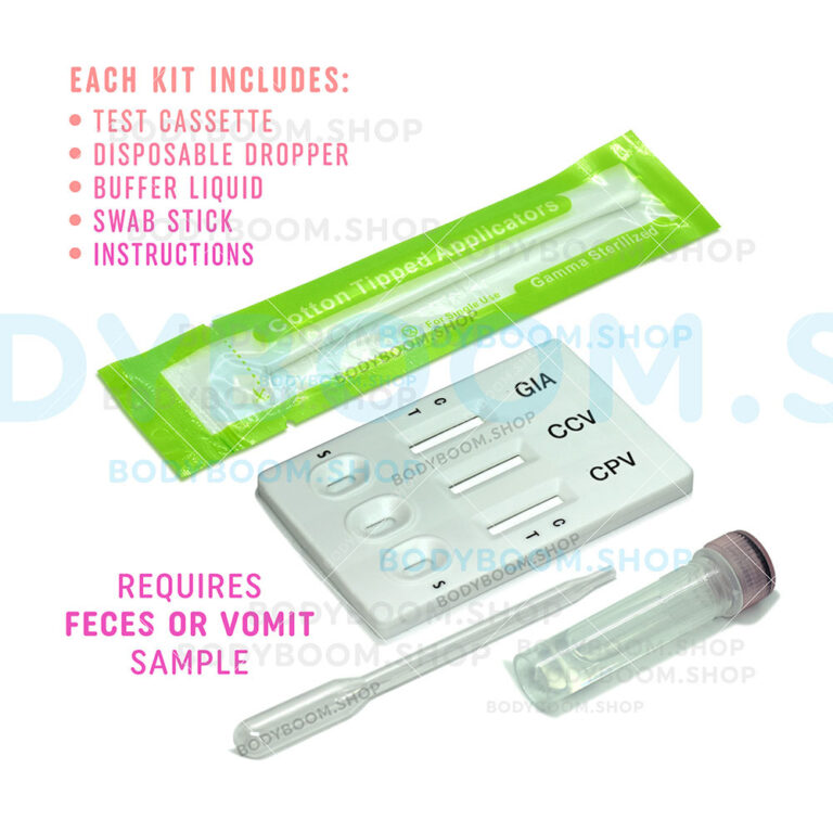 CPV CCV GIA Test for Dogs - 3-in-1 Home Rapid Testing Kit